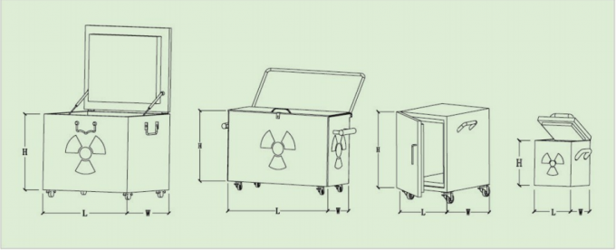 Lead Shielded Box For Radioactive Sources Storage And Transportation